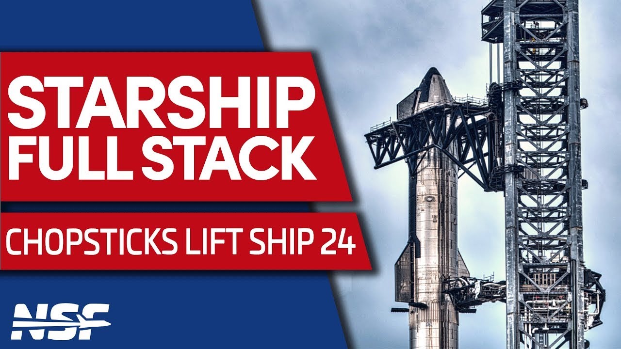 Starship 24 Stacking Ahead of Launch! - YouTube