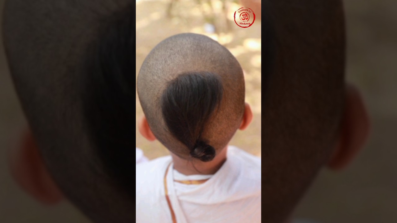 Why do Indian brahmins keep a shikha/choti/plait on head? #shorts # ...