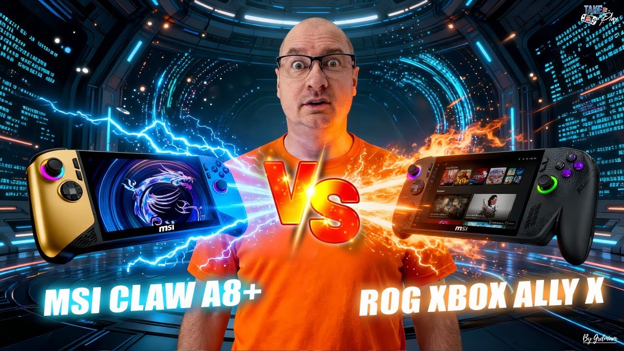 Comparaison de Performances: MSI Claw 8AI+ contre ROG Xbox Ally X - YouTube