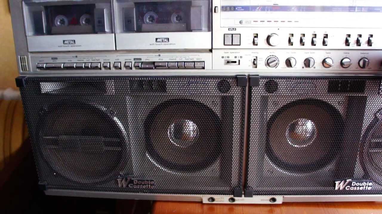 Sharp GF-777 обзор стереомагнитолы - YouTube