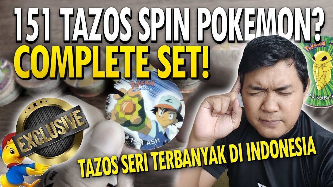 Nostalgia: TAZOS POKEMON SPIN COMPLETE SET! Hadiah Chiki Cheetoz (2001 ...