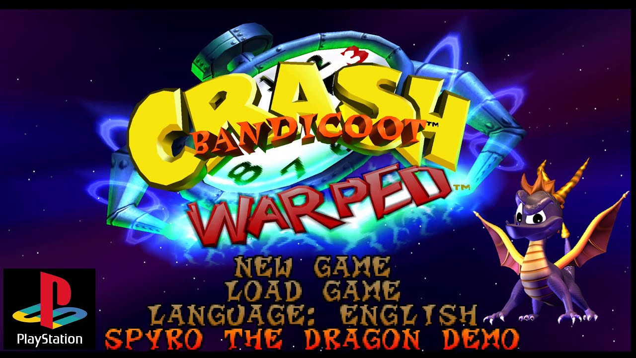 Crash Bandicoot 3: Warped (PlayStation) Playable: Spyro The Dragon ...