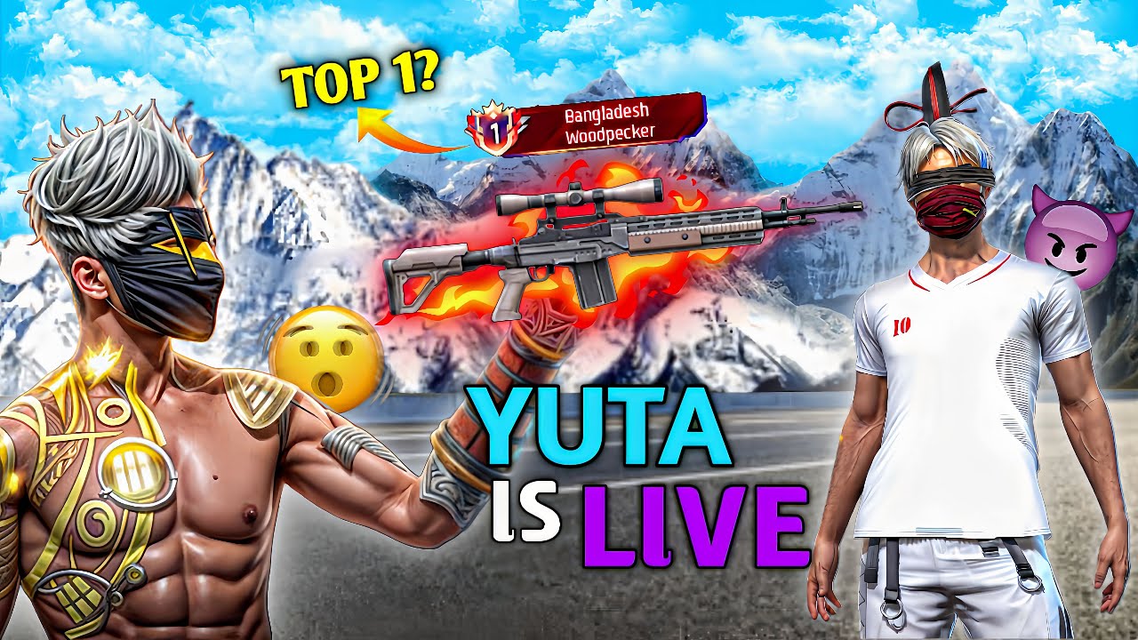 New Season Rank Push || Top 1 Push V Badge Lobby Free Fire LIVE! # ...