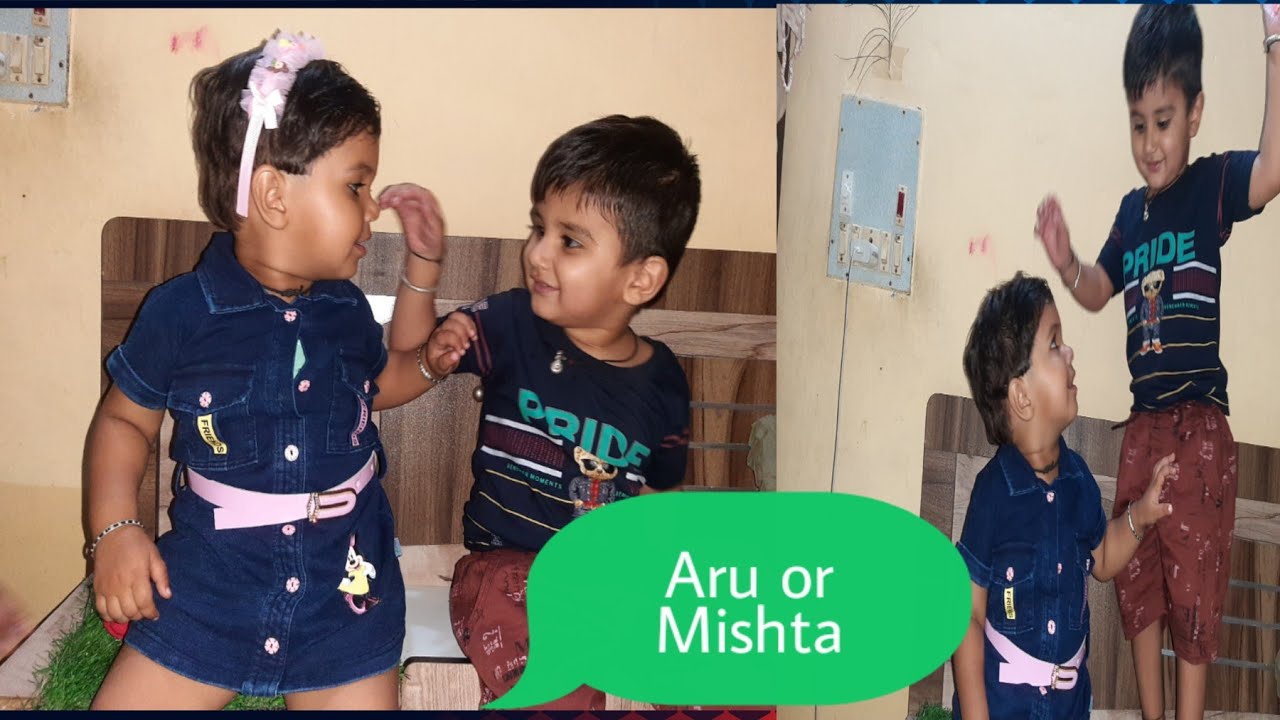 Aru baby cute mishta sister k birthday pr msti krte hua. babyboy #viral ...