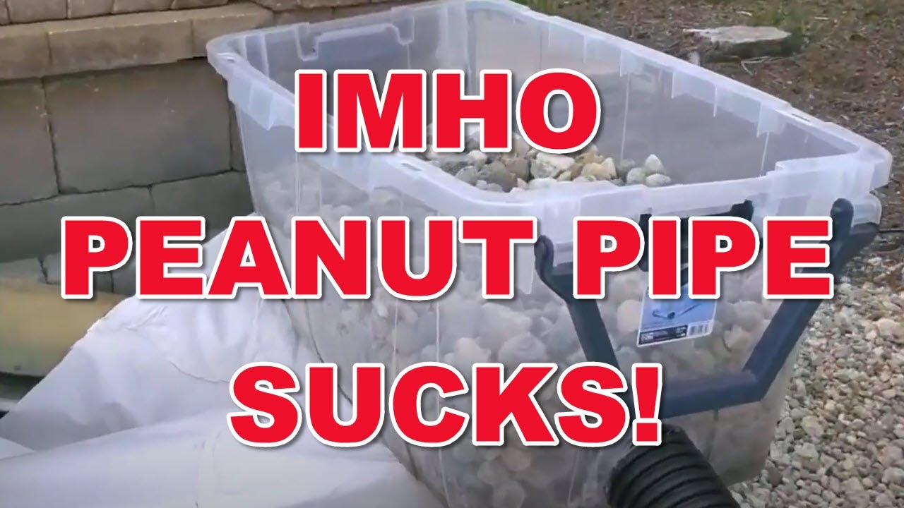 Why You Put Your French Drain Pipe On Bottom Of the Trench [ PEANUT ...