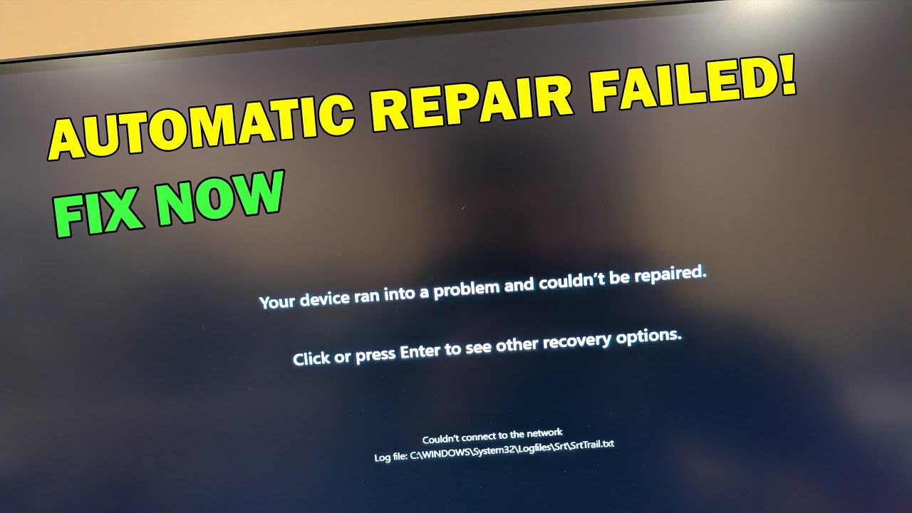 Fix “Your Device Ran Into a Problem and Couldn’t Be Repaired ...