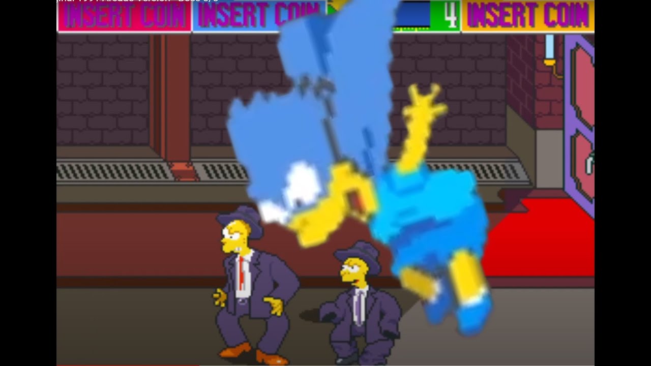 The Simpsons Original 1991 Arcade Version - Boss 3/8 - YouTube