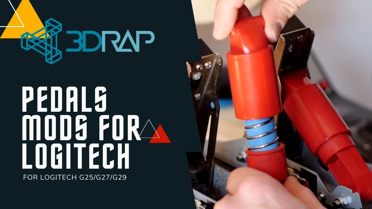 PEDALS MODS FOR LOGITECH G25/G27/G29 BRAKE CLUTCH THROTTLE - YouTube