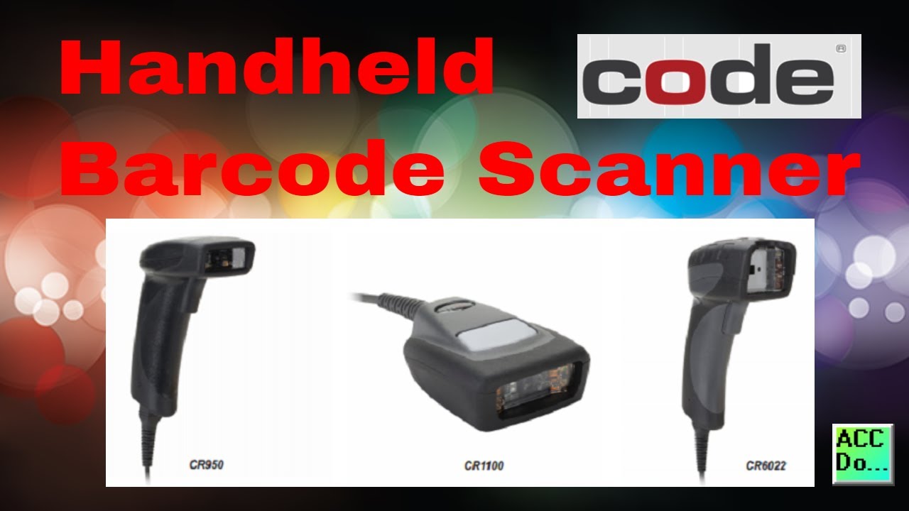 Code Handheld Barcode Scanner - YouTube