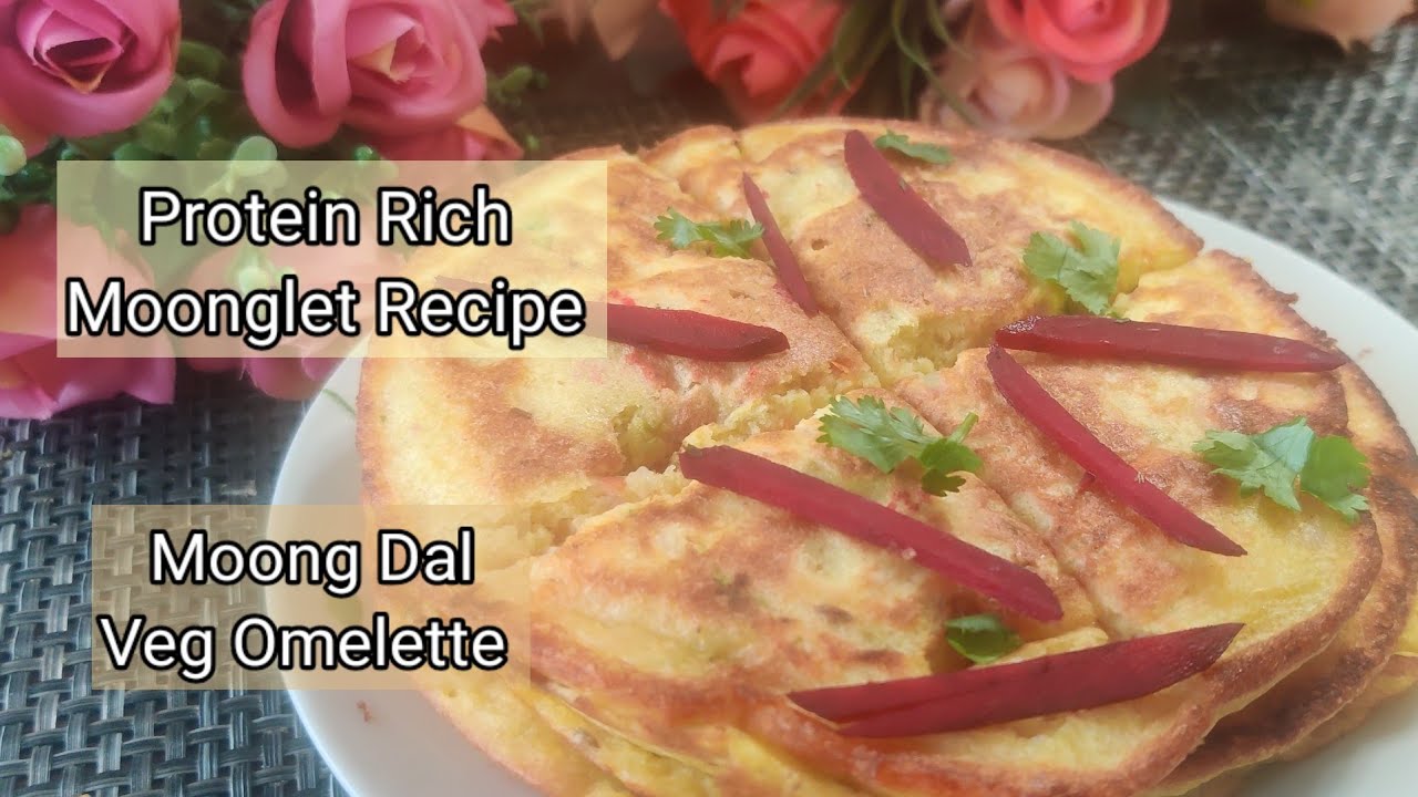 How to make crispy Moonglet| Moong Dal Omelette | Street Style Moonglet ...