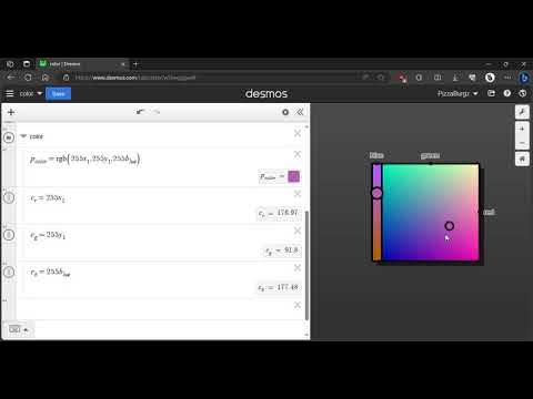 Color thing in Desmos? - YouTube