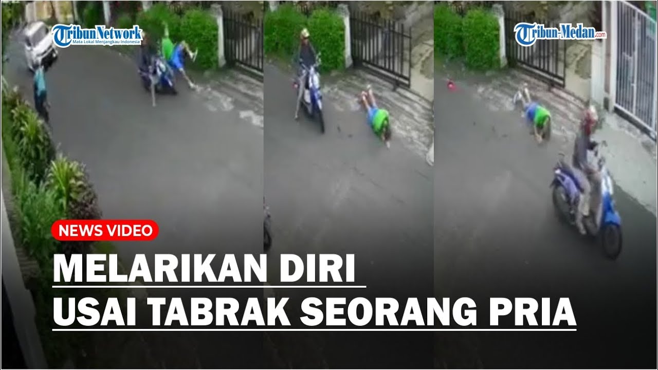 Pengendara Sepeda Motor Melarikan Diri Usai Tabrak Pria yang Sedang ...