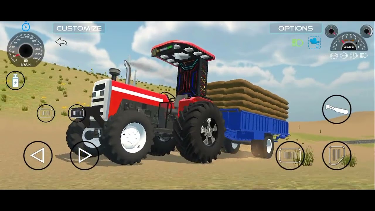 Indian tractor 🚜🚜 farmer life 🌾🌾 game android phone Game on gaming ...