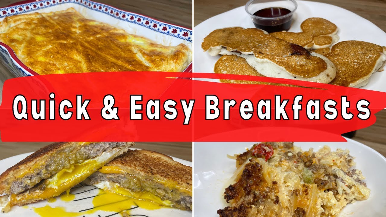 EASY BREAKFAST IDEAS | QUICK & SIMPLE breakfast recipes | That Frugal ...