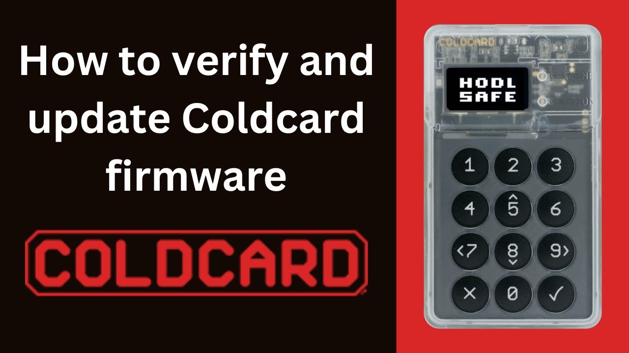 How to verify and update ColdCard MK3 Firmware - YouTube