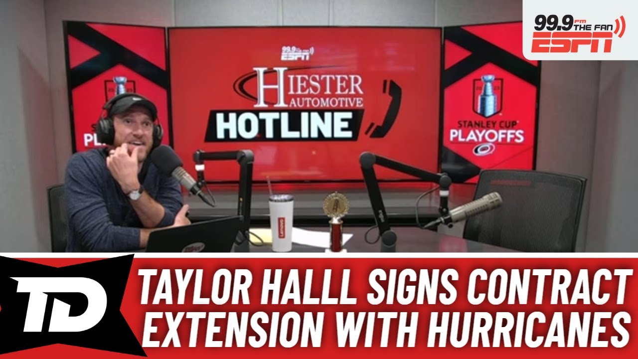 Carolina Hurricanes forward Taylor Hall discusses contract extension ...