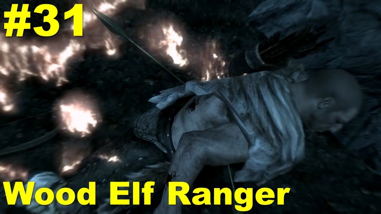 Skyrim Wood Elf Daedric Armor Ranger on Legendary Difficulty - 31 - YouTube