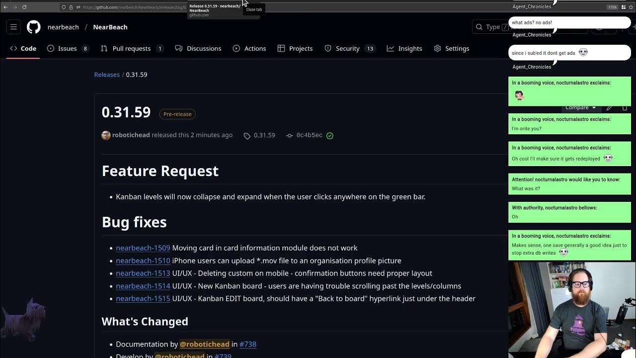 Episode 396 - JavaScript and Python - Working on NearBeach, an open source project management ...