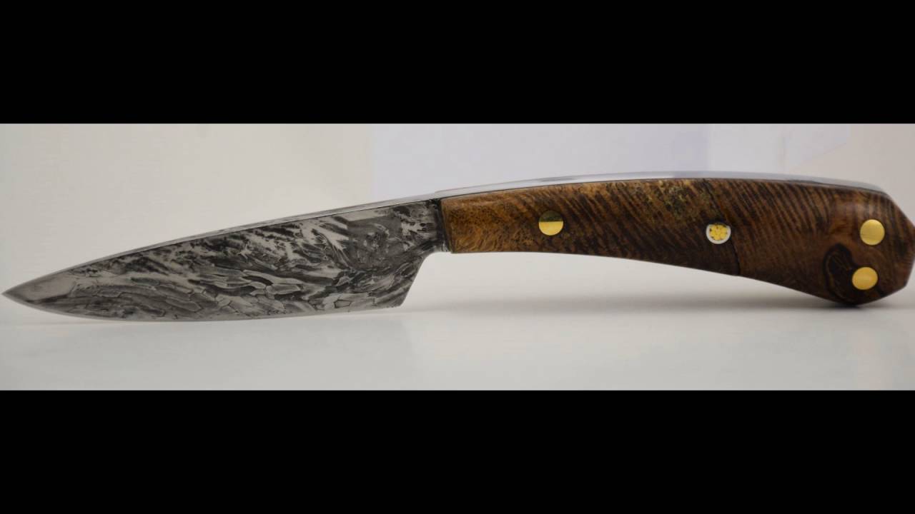 Cable Damascus Knife CD001 - YouTube