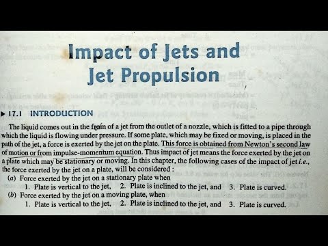 (1) Theory 1 🔹️ Introduction - Impact of Jets and Jet Propulsion - YouTube