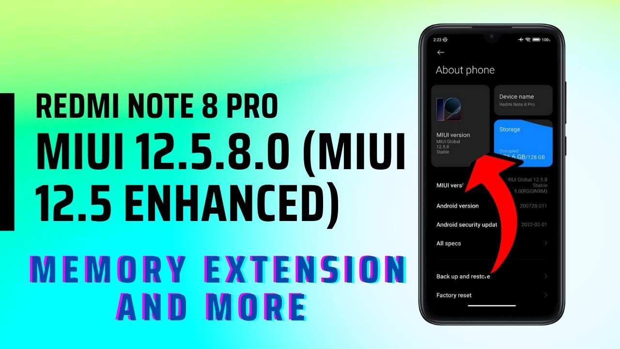 Redmi Note 8 Pro MIUI 12.5 Enhanced Update 😍😍 | Redmi Note 8 Pro MIUI ...