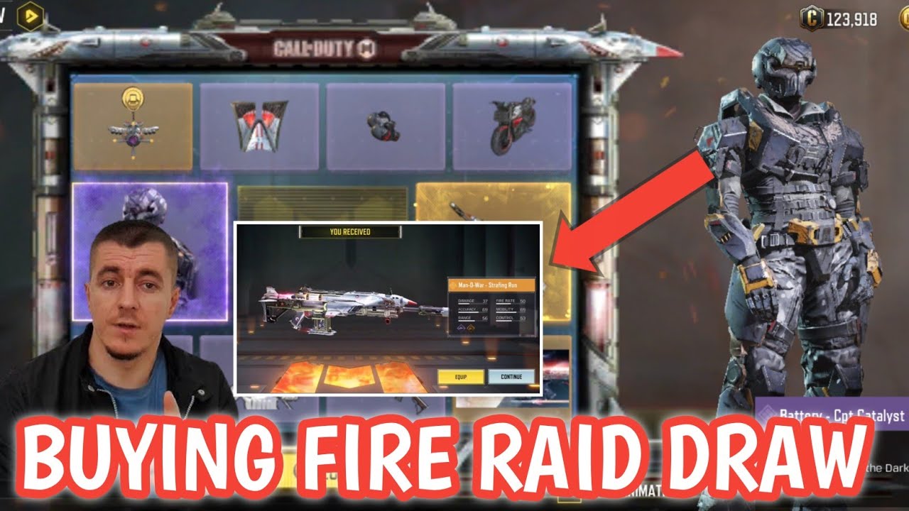 BUYING FIRE RAID DRAW IN COD MOBILE | Battery SKIN LUCKY DRAW CODM ...