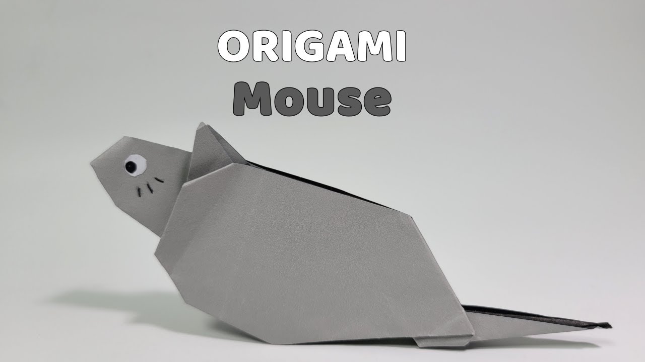 Origami Mouse / Origami Craft / Easy DIY Tutorial - YouTube
