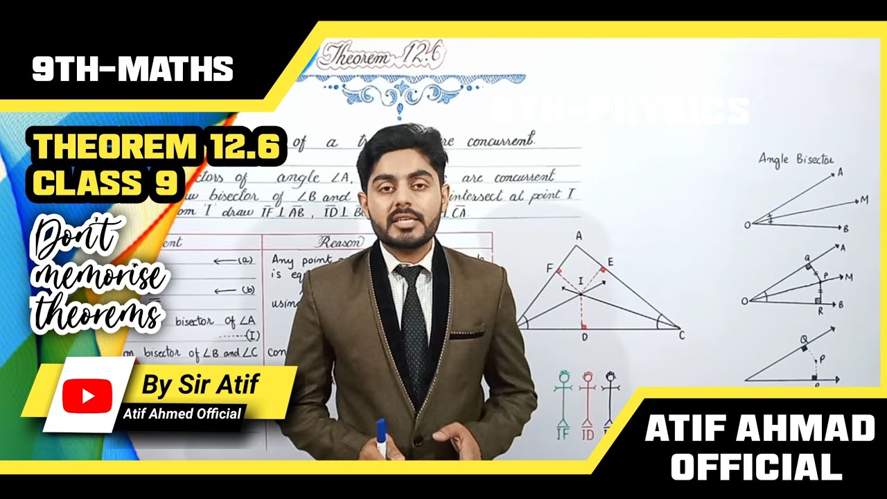 Theorem 12.6 class 9 | theorem 12.1.6 class 9 maths | 9th chapter 12 ...