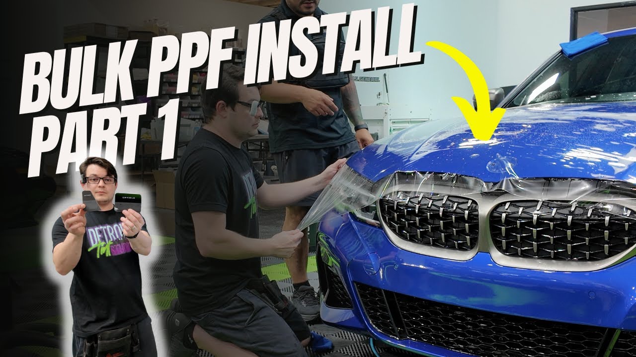How To Bulk Install Paint Protection Film | Tools and Chemicals - YouTube