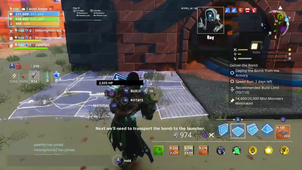 Doing 1,000 power level 5 to 140 missions (fortnite stw) - YouTube