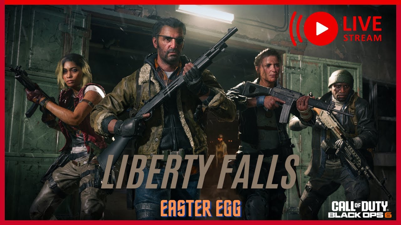 LIVE🔴 - Call of Duty BO6 Zombies: Liberty Falls EE - YouTube