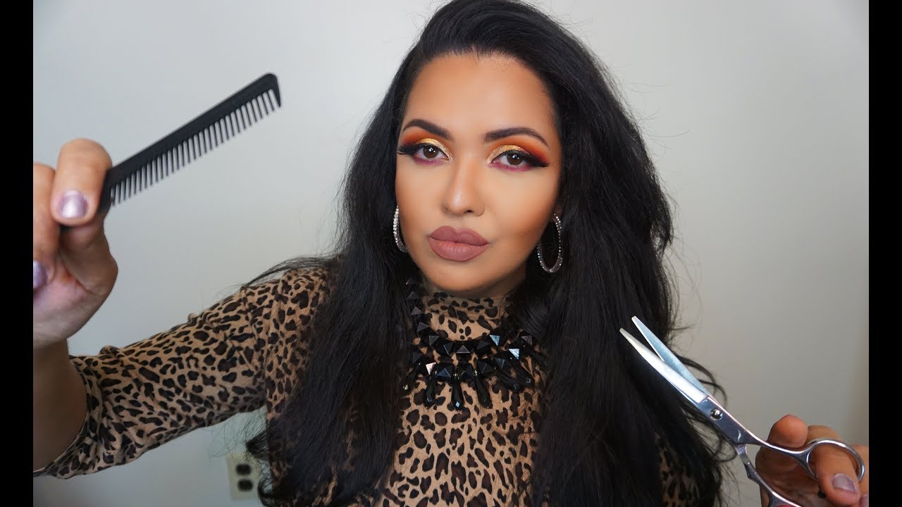 ASMR Relaxing Hair Salon 💇 Haircut | Scalp Massage| Brushing And ...