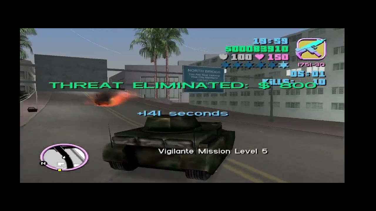 GTA Vice City (PS2 Version) - Vigilante (12 Levels) - YouTube