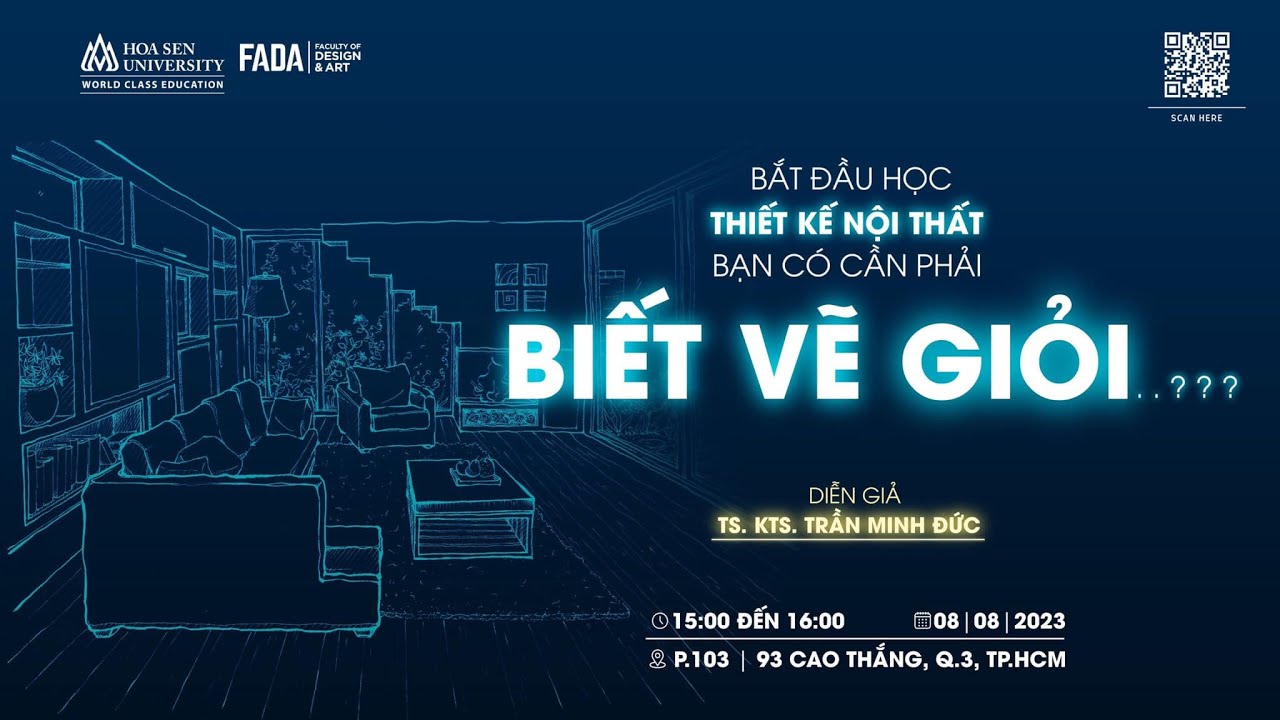 🔴Talkshow “Bắt đầu học thiết kế nội thất, bạn có cần phải biết vẽ giỏi ...