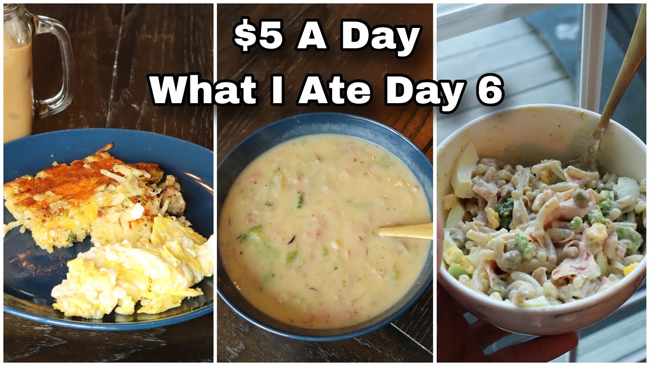 A Second Dinner Fail | Eating for $5 a Day | Day 6 | What I Ate Today ...