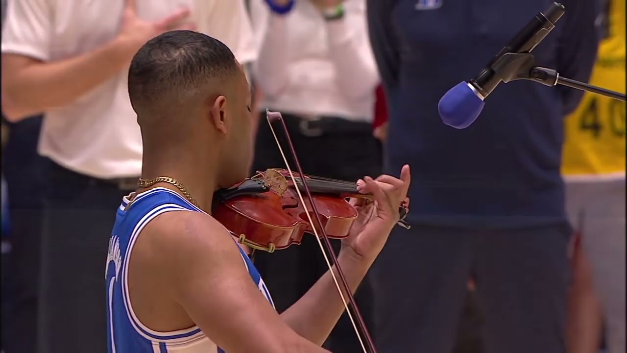 Edwin Owolo - Duke vs NC State National Anthem (1/15/22) - YouTube