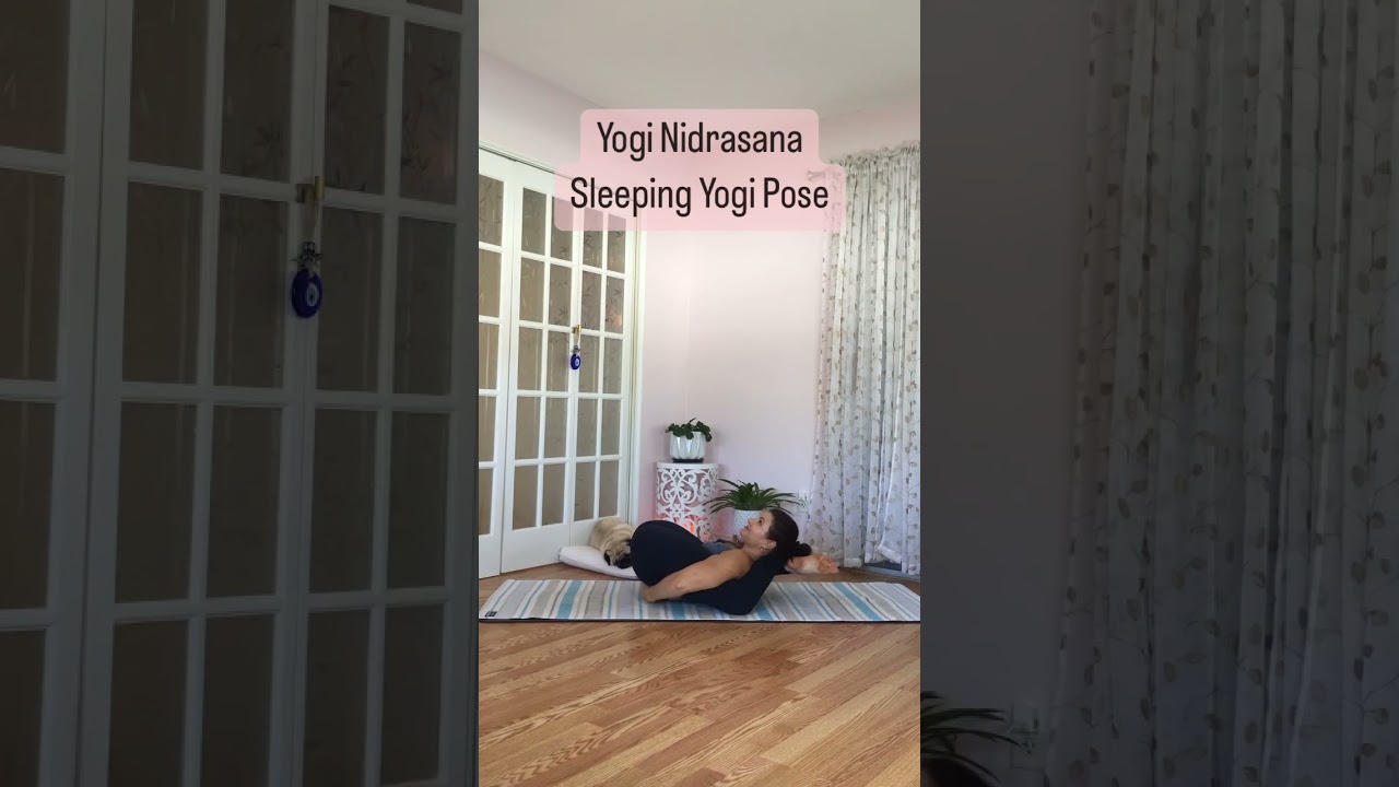 Sleeping Yogi Pose - Yoginidrasana #yogagirl #yogatutorial #yogspose # ...