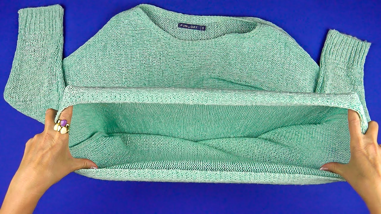⭐ Sewing Trick. Don't Throw Away Your Old Sweater. Make it a Chic ...