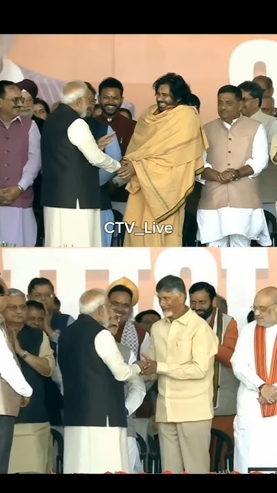 Narendra Modi giving Respect Towards Pawan Kalyan & Chandrababu Naidu | BJP #ytshorts #shorts ...