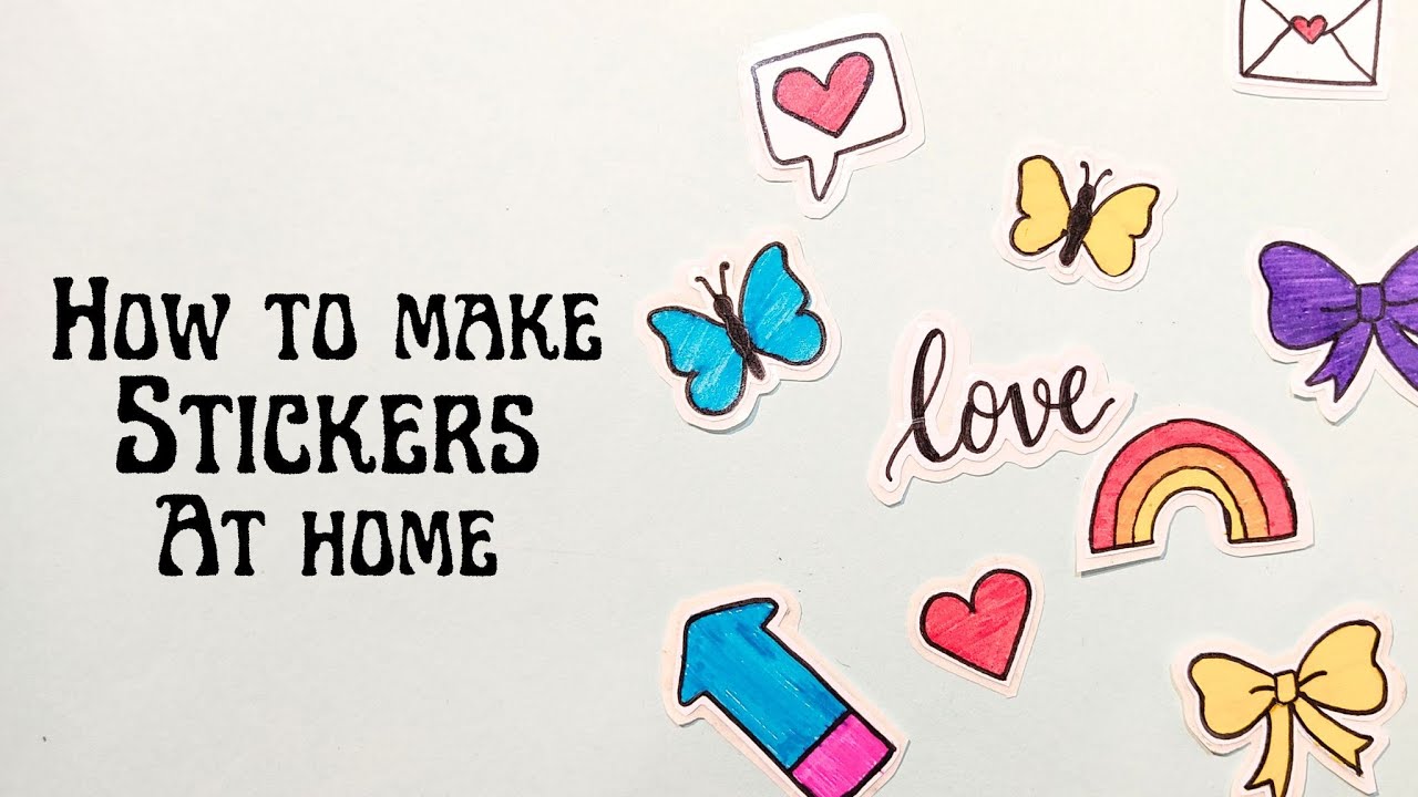 How to make Stickers? Easiest method of making stickers at home. # ...
