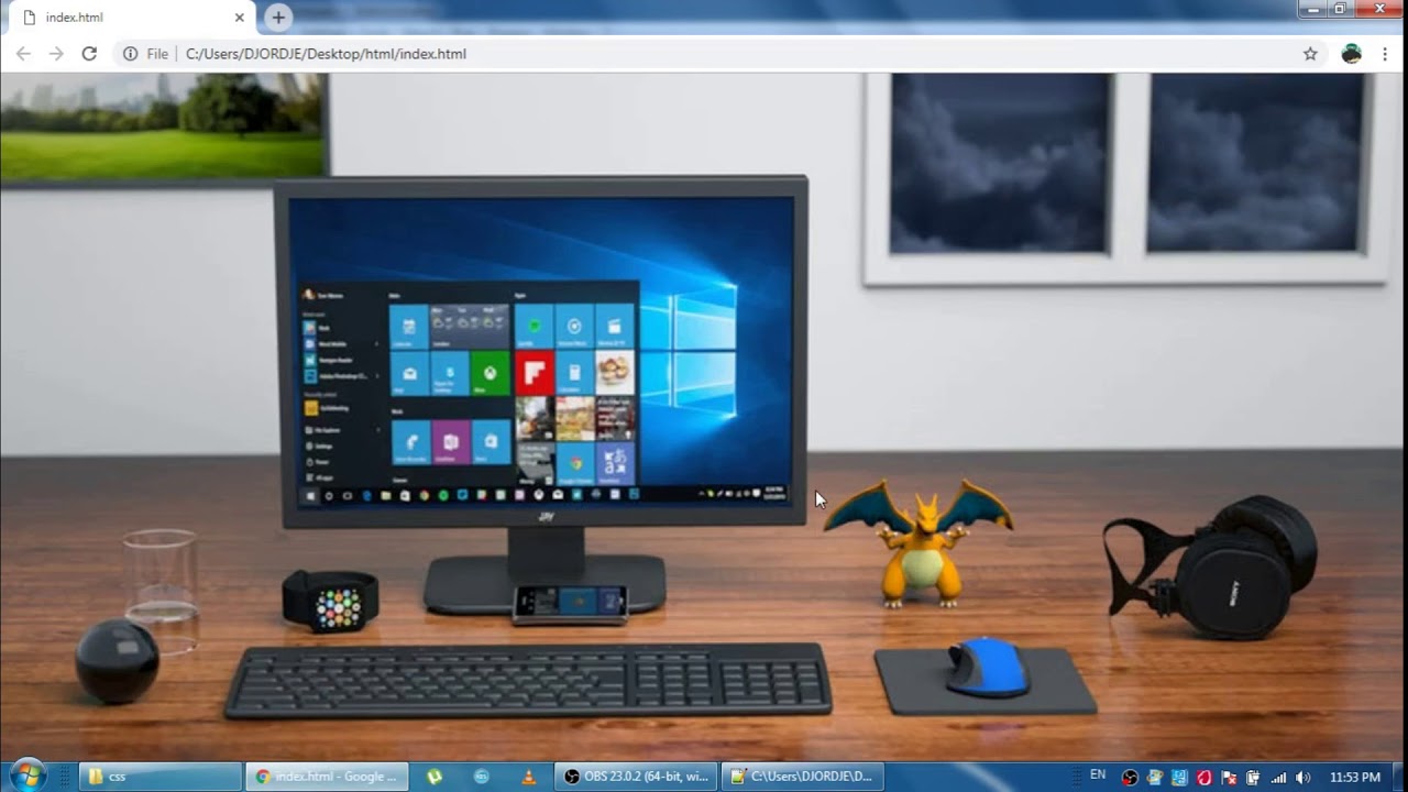 HTML i CSS za pocetnike #12 - Stavljanje boje i slike za pozadinu - YouTube