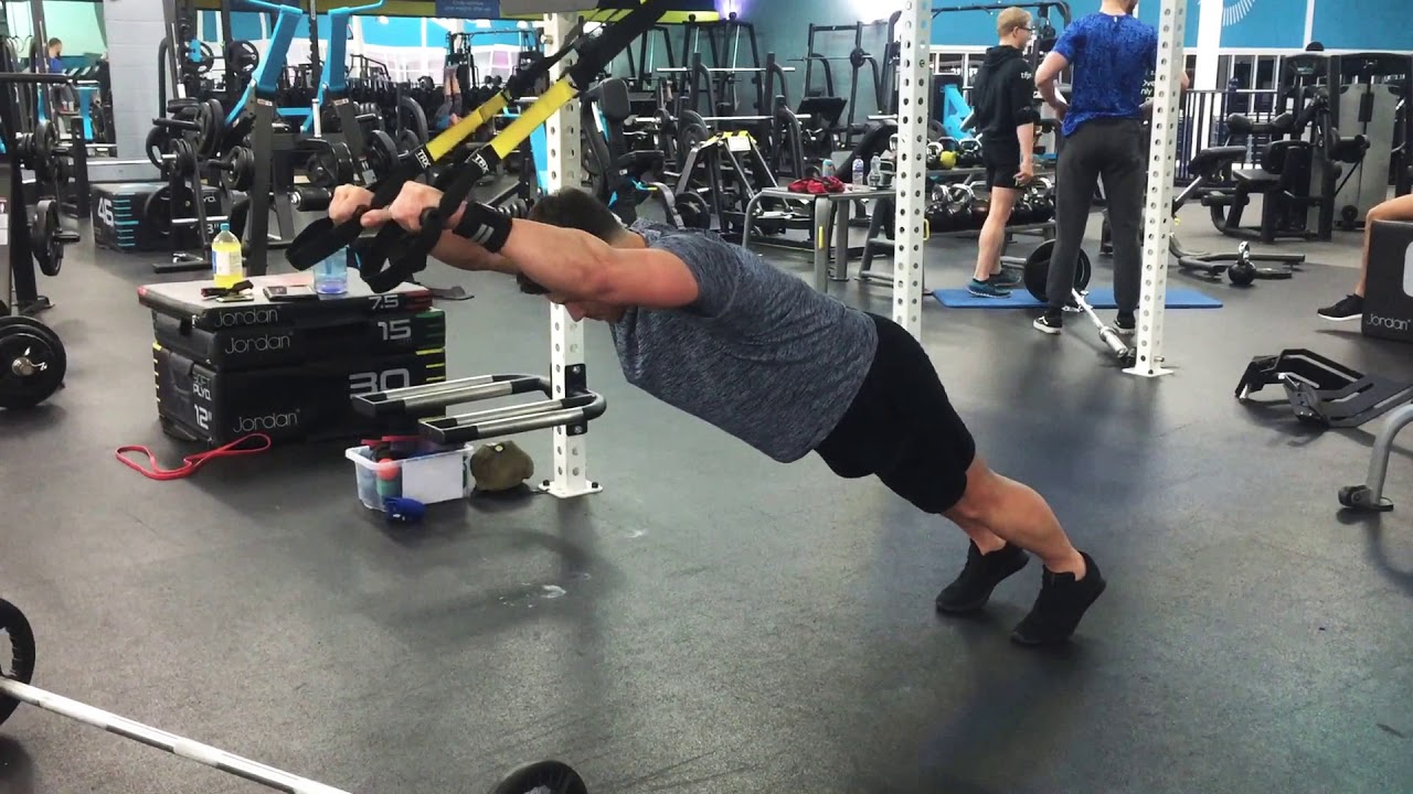 TRX Standing Roll Out with Split - YouTube