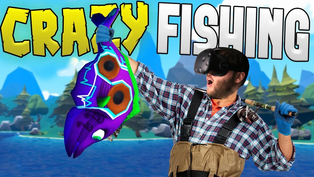 Crazy Fishing - Bomb Fish, Dubstep Bass & A Secret Cave!? - Crazy Fishing Gameplay (HTC Vive VR ...