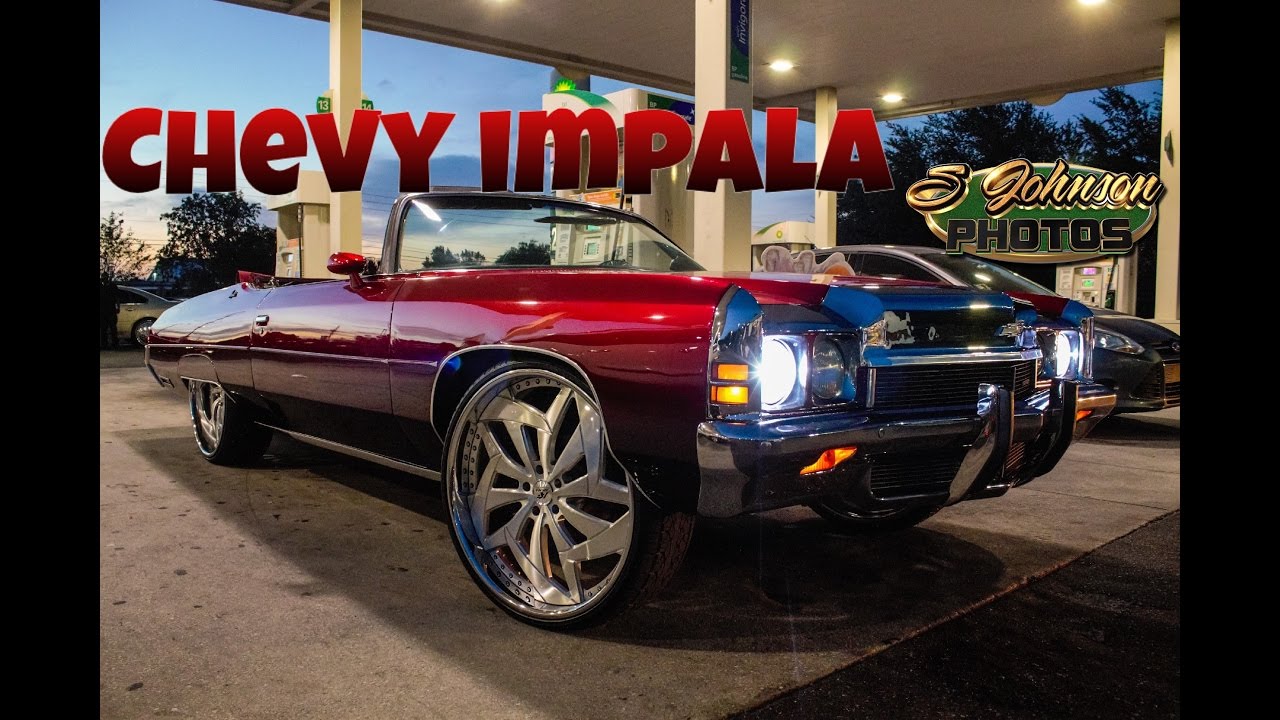 Candy red 72 Impala on Amani Forged in HD (must see) - YouTube