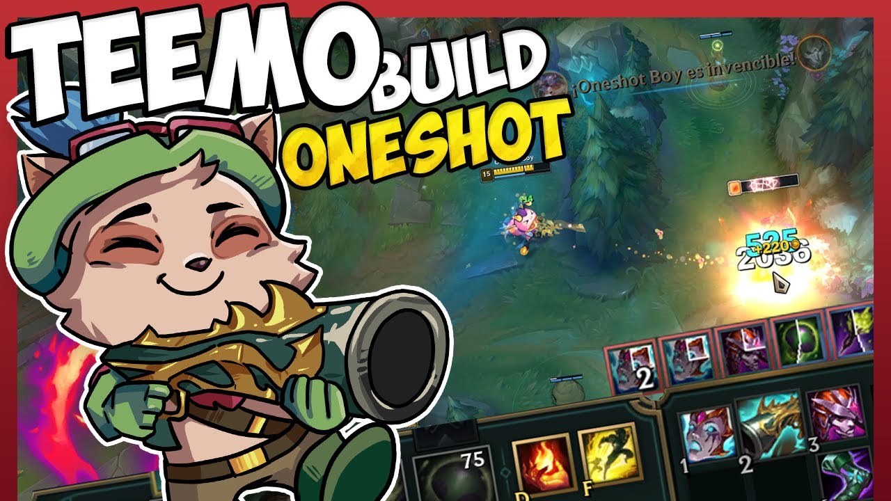 La MEJOR Build que veras ⭐ Teemo Puro Oneshot - YouTube