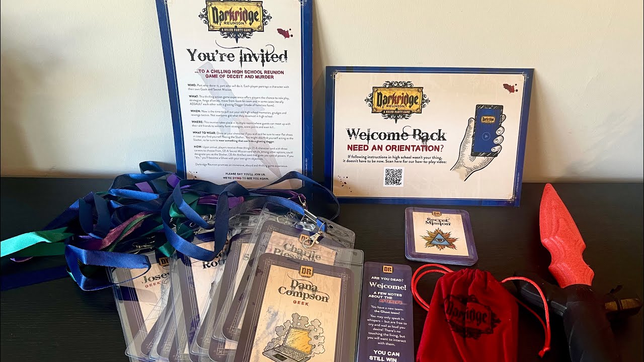 Darkridge High School Reunion Murder Mystery Game Overview - YouTube