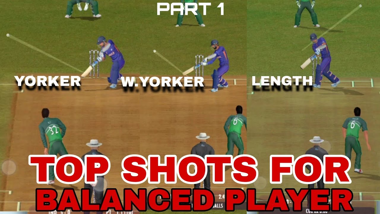 TOP FREE SHOTS FOR BALANCED PLAYERS /RC22/ #realcricket22 #gaming # ...