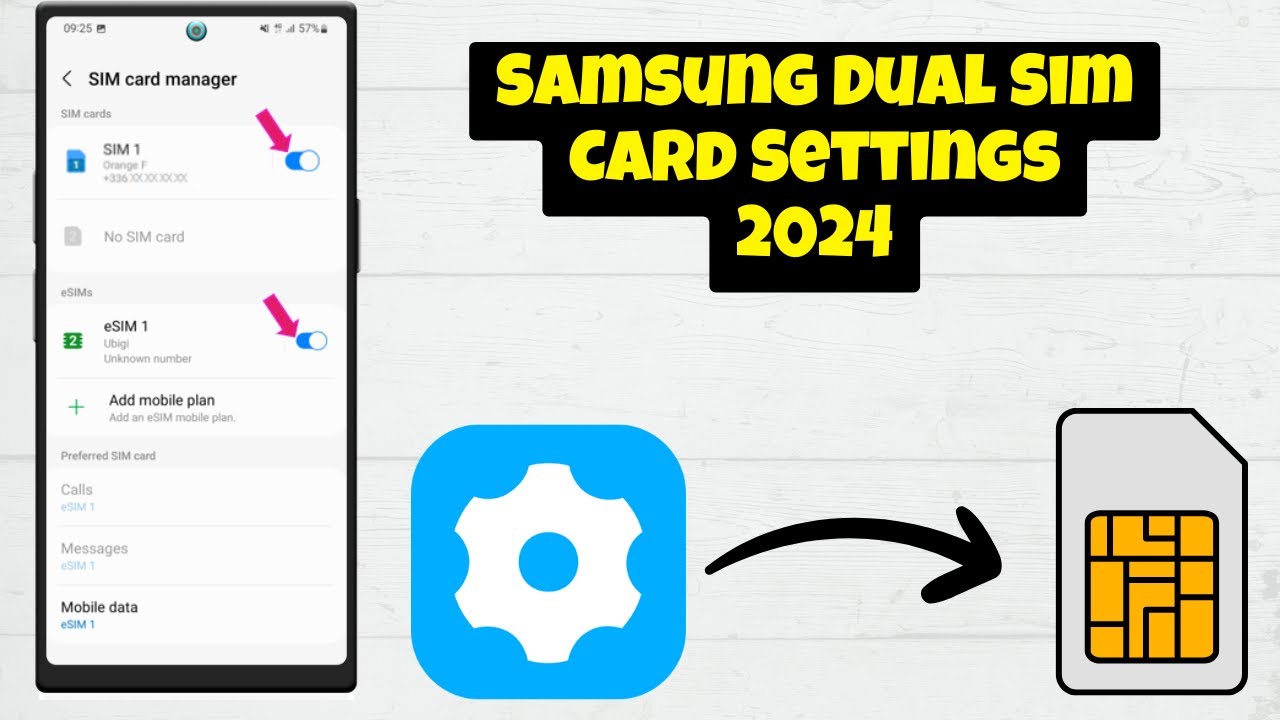 Samsung Dual Sim Card Settings 2024 - YouTube