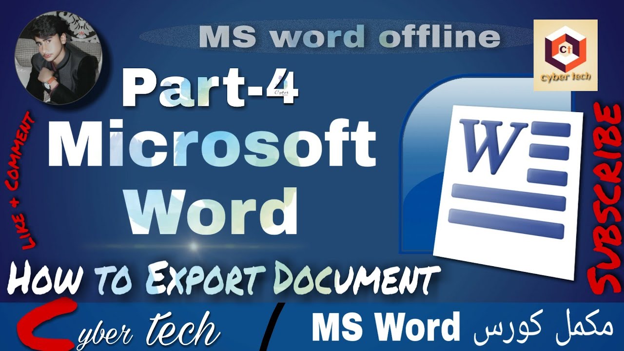 How To Save And Export MS Word Document Microsoft Word Complete Course Cybertech Official how-to-save-and-export-ms-word-document-microsoft-word-complete-course-cybertech-official