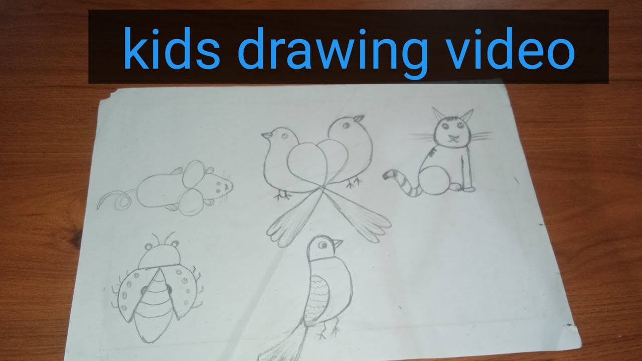 Kids drawing video | kids drawing very easy and biutfhul drawing | kids ...